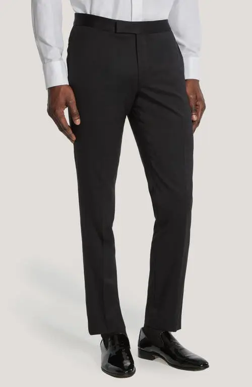 JACK VICTOR Ethan Shawl Collar Wool Tuxedo - Black