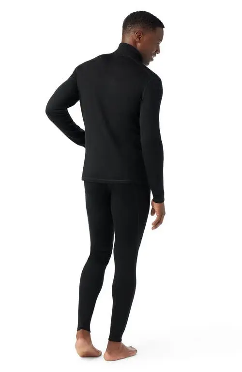 Smartwool Classic Thermal Merino Base Layer Quarter Zip Pullover - Black