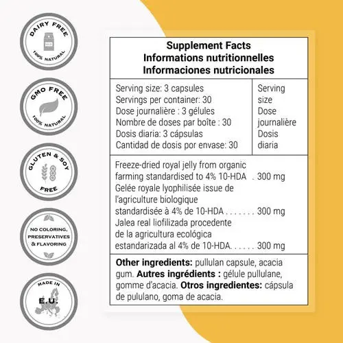 SUPERSMART Organic Royal Jelly 300mg