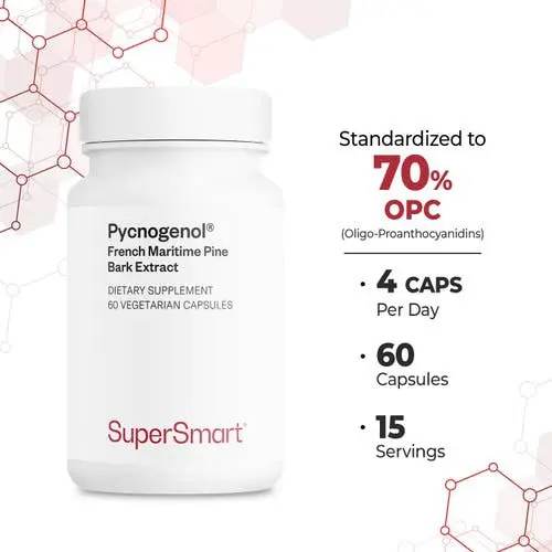 SUPERSMART Pycnogenol 200mg Per Day
