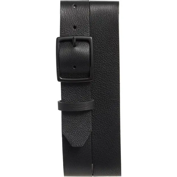 Rag & Bone Pebbled Leather Belt - Blk
