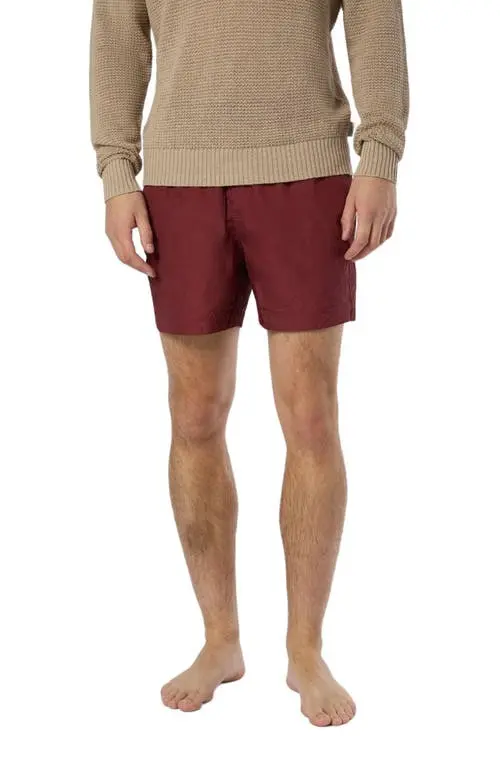Onia Nylon Crinkle 5" Swim Trunk - Brick