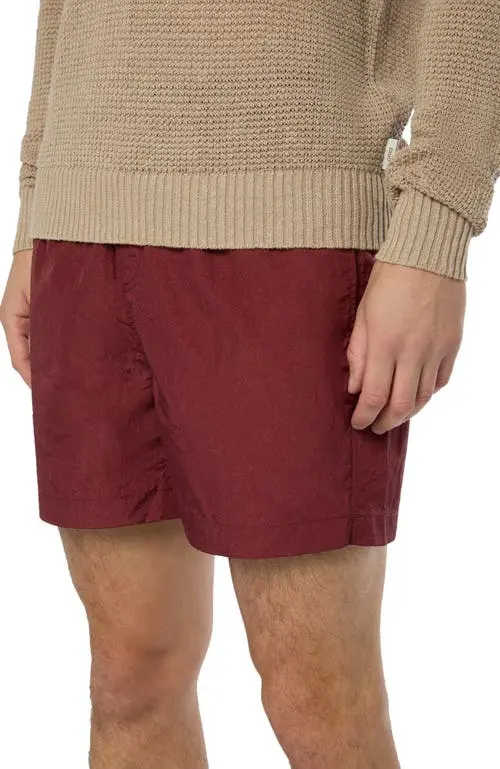 Onia Nylon Crinkle 5" Swim Trunk - Brick