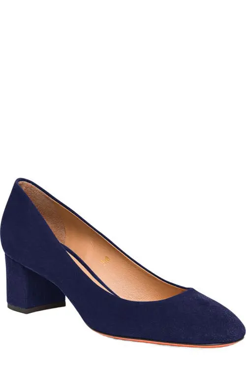 Santoni Seta Suede Adriatico Pumps - Blue
