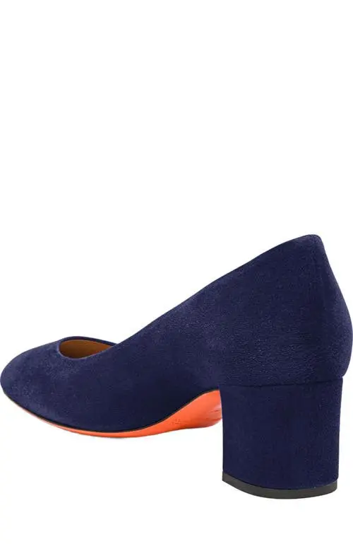 Santoni Seta Suede Adriatico Pumps - Blue