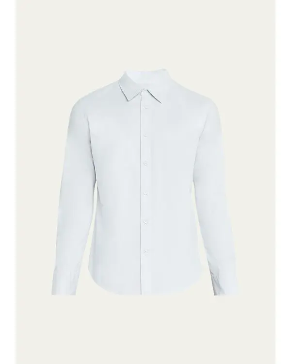 Rag & Bone Tomlin Stretch Dobby Shirt - Mdblue