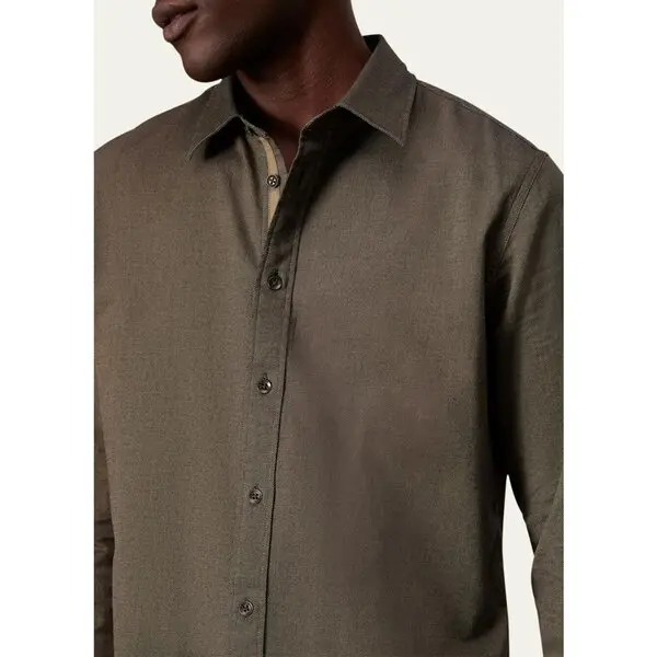 Rag & Bone Tomlin Stretch Dobby Shirt - Mdblue