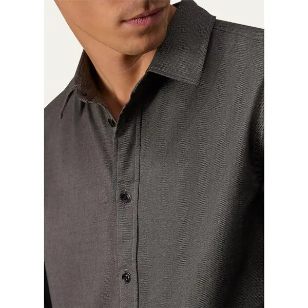 Rag & Bone Tomlin Stretch Dobby Shirt - Mdblue