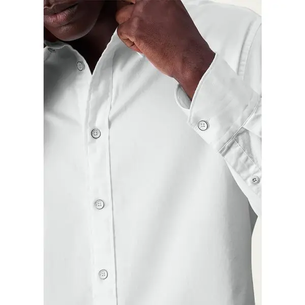 Rag & Bone Tomlin Stretch Dobby Shirt - Mdblue