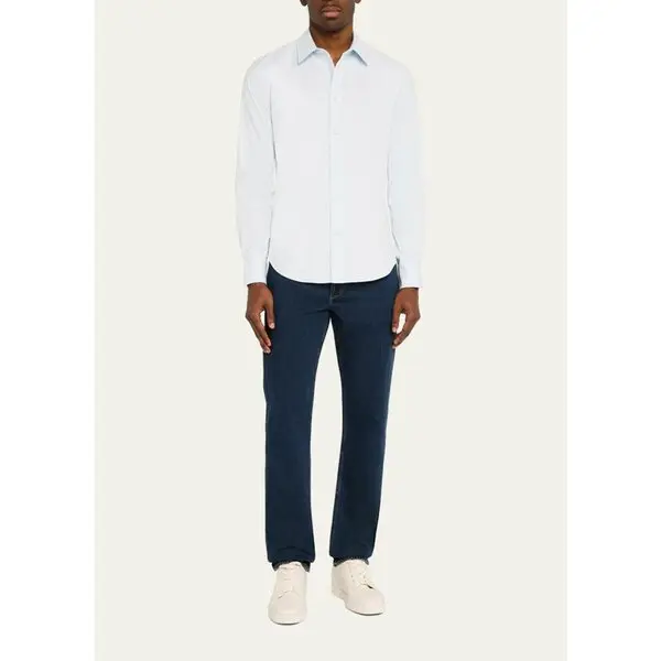 Rag & Bone Tomlin Stretch Dobby Shirt - Mdblue
