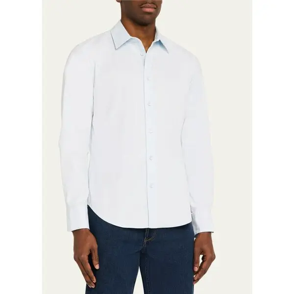 Rag & Bone Tomlin Stretch Dobby Shirt - Mdblue