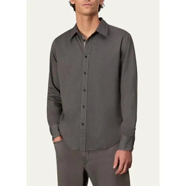 Rag & Bone Tomlin Stretch Dobby Shirt - Mdblue