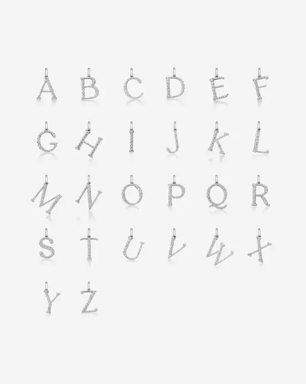 Ring Concierge Diamond Initial Pendant - One-color