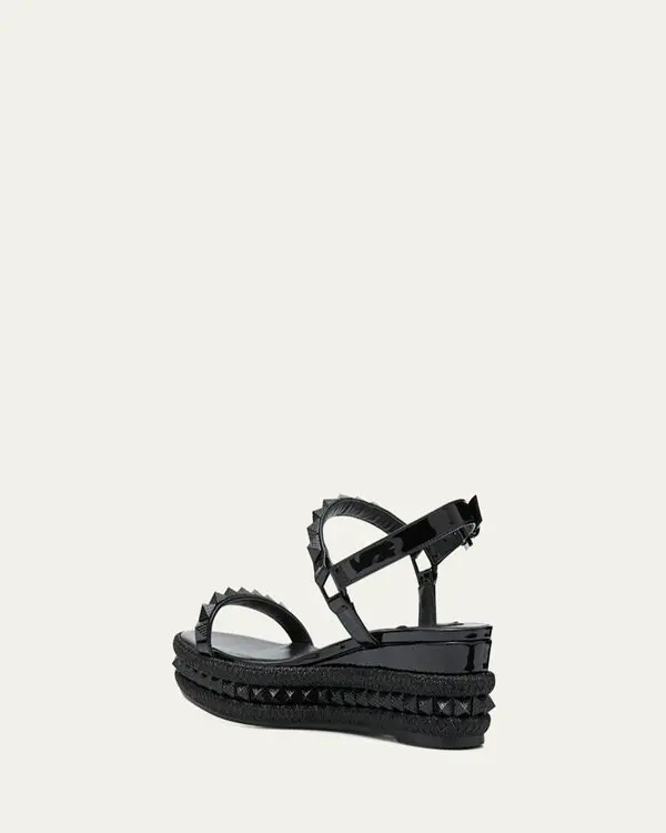 CHRISTIAN LOUBOUTIN 60mm Pyraclou Spike Wedge Sandals