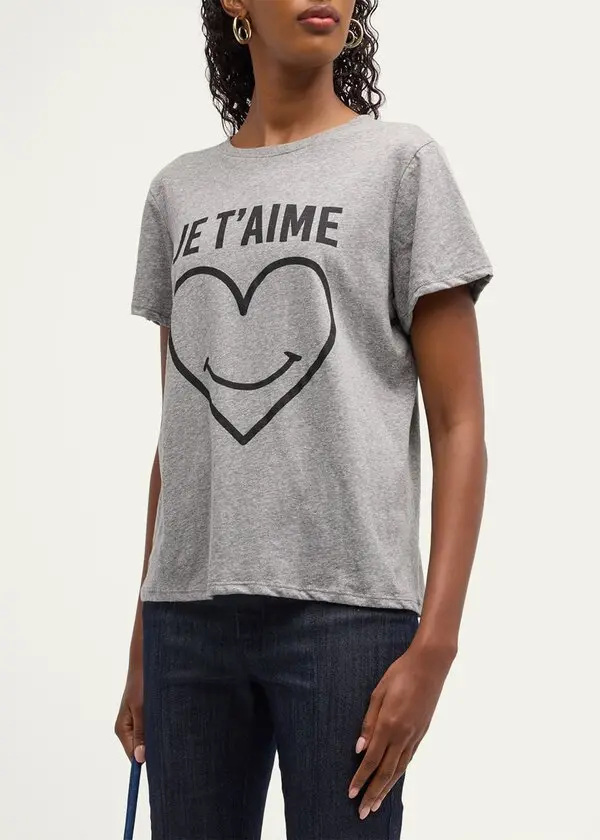 Cinq À Sept Smiling Heart Graphic T-shirt