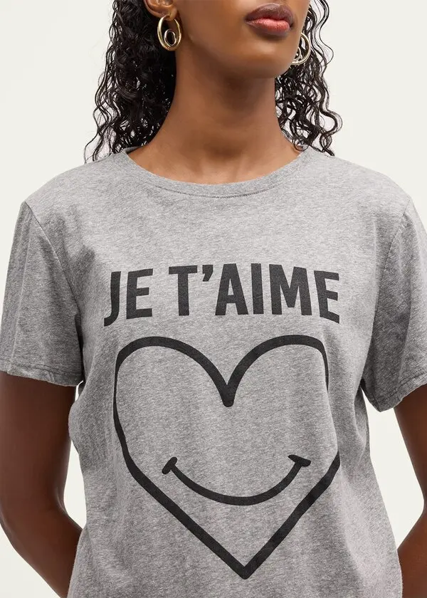 Cinq À Sept Smiling Heart Graphic T-shirt