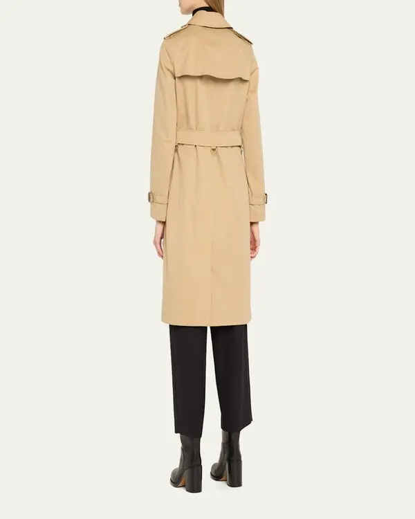Burberry Kensington Organic Gabardine Trench Coat - Beige