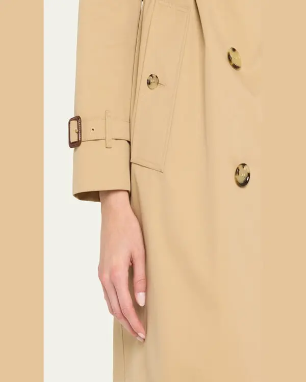 Burberry Kensington Organic Gabardine Trench Coat - Beige