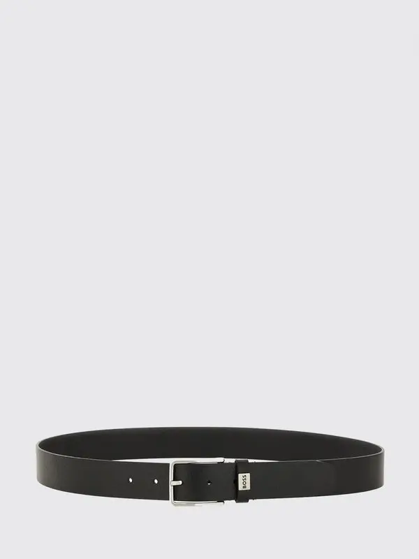 BOSS Full-grain Leather Belt - Black