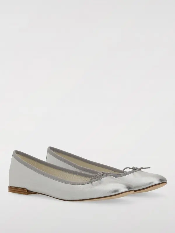Repetto Metallic Ballet Flats - Silver