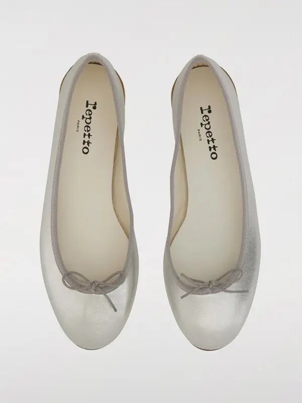 Repetto Metallic Ballet Flats - Silver