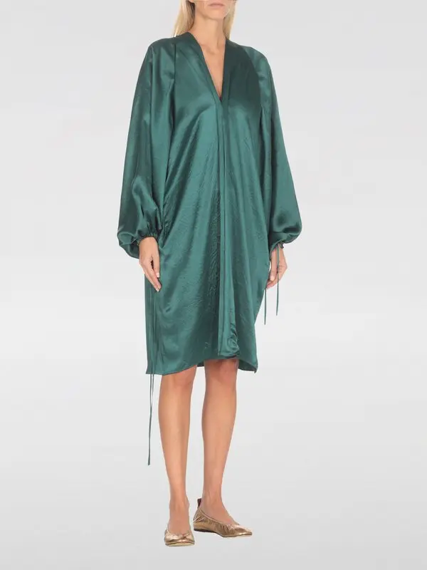 LANVIN Long Sleeve V-neck Dress