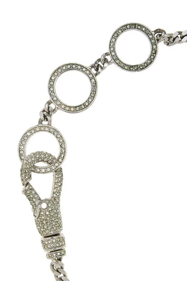 Dior Crystal Logo Necklace