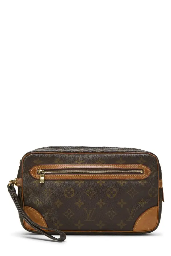 LOUIS VUITTON Monogram Canvas Marly Dragonne Wristlet
