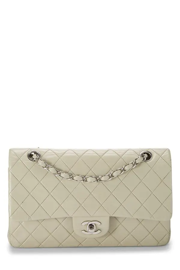 Chanel Classic Double Flap Bag - Grey