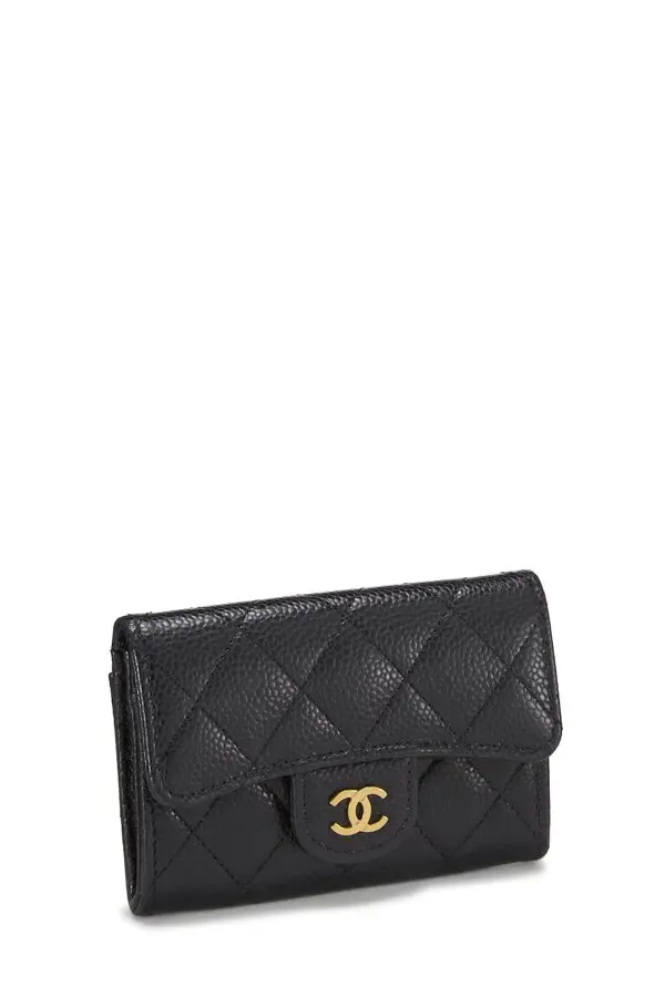Chanel Caviar Classic Flap Card Holder