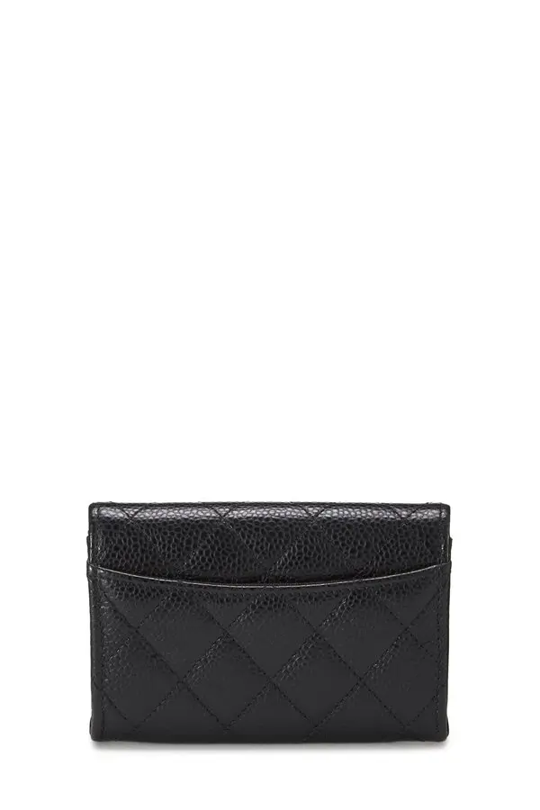 Chanel Caviar Classic Flap Card Holder