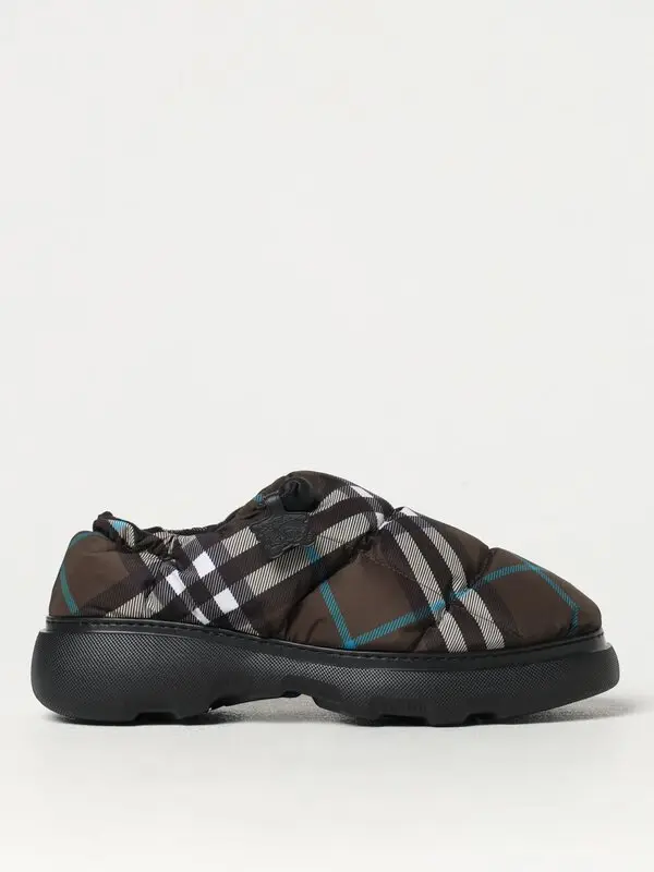 Burberry Checked Quilted Sneakers - Black