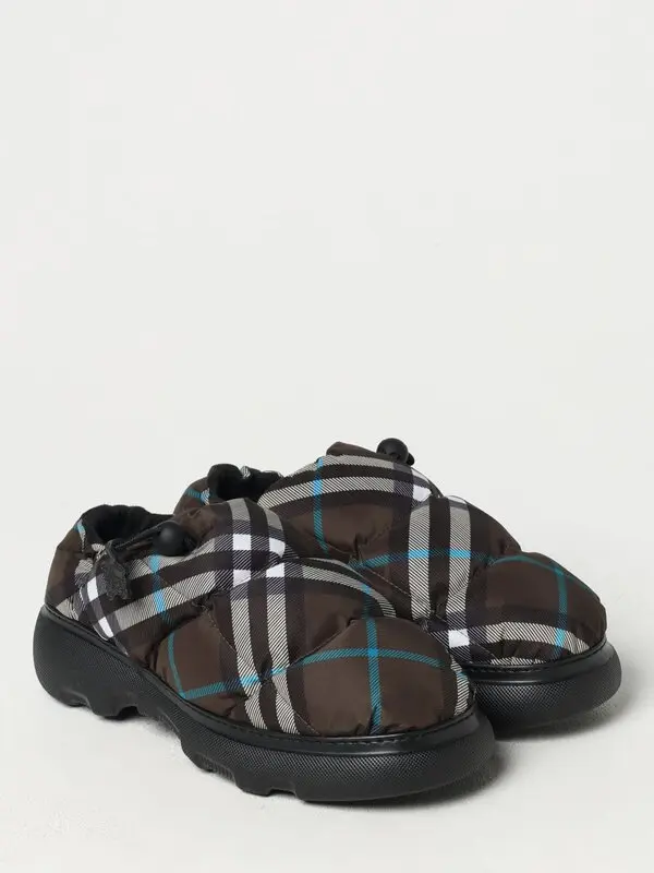 Burberry Checked Quilted Sneakers - Black