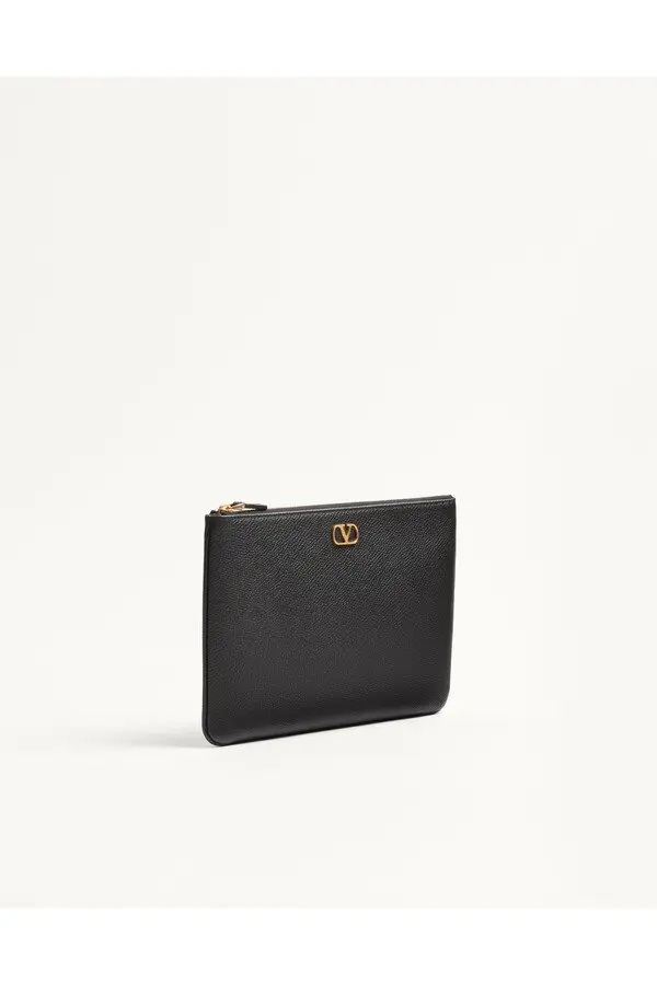 Valentino Garavani Vlogo Signature Clutch Bag - Black