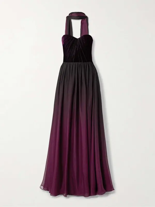 purple ombre chiffon dress Prom Dress Style #20885