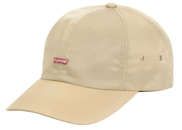 Supreme Enamel Small Box 6-panel Cap - Khaki