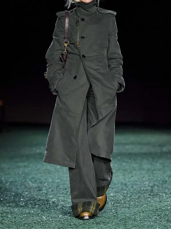 Burberry Checked Twill-trimmed Cotton-blend Pants