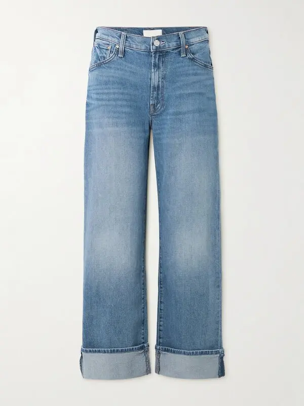 MOTHER The Dodger Flood Mid-rise Jeans - Blue
