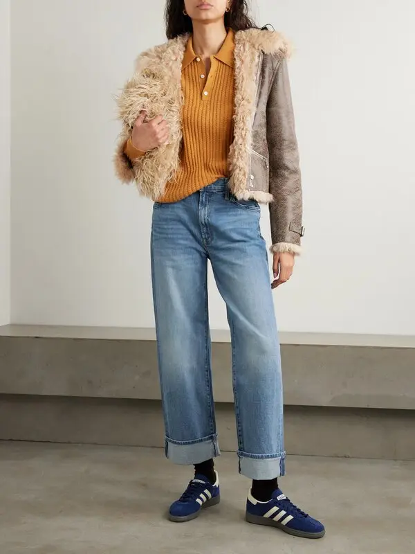 MOTHER The Dodger Flood Mid-rise Jeans - Blue
