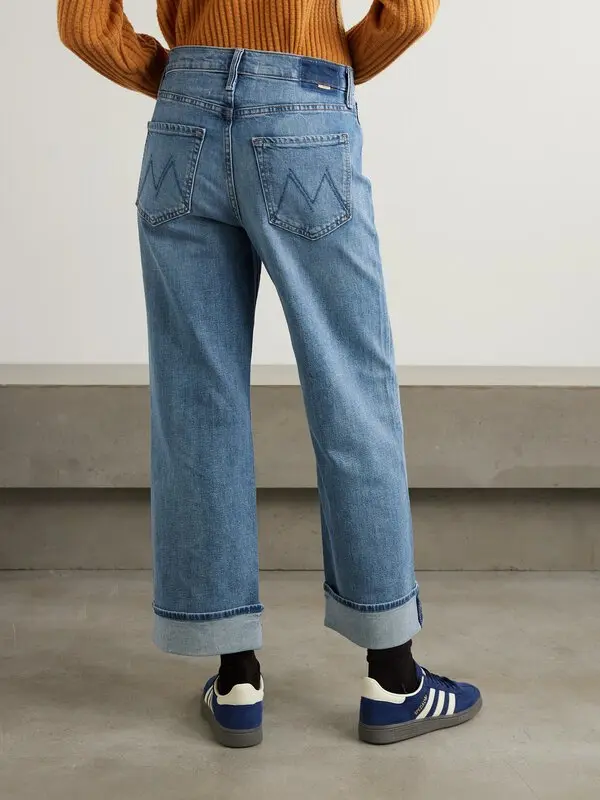 MOTHER The Dodger Flood Mid-rise Jeans - Blue
