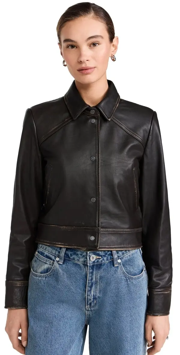 IRO PARIS Demet Leather Jacket
