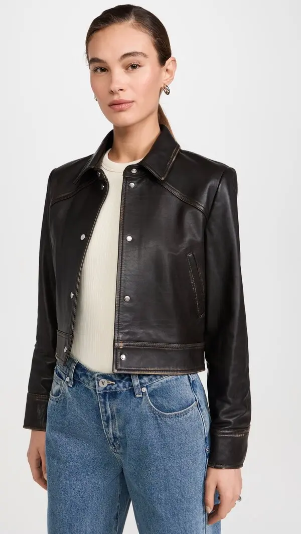 IRO PARIS Demet Leather Jacket