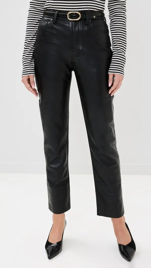 ANINE BING Bruno Pants - Black