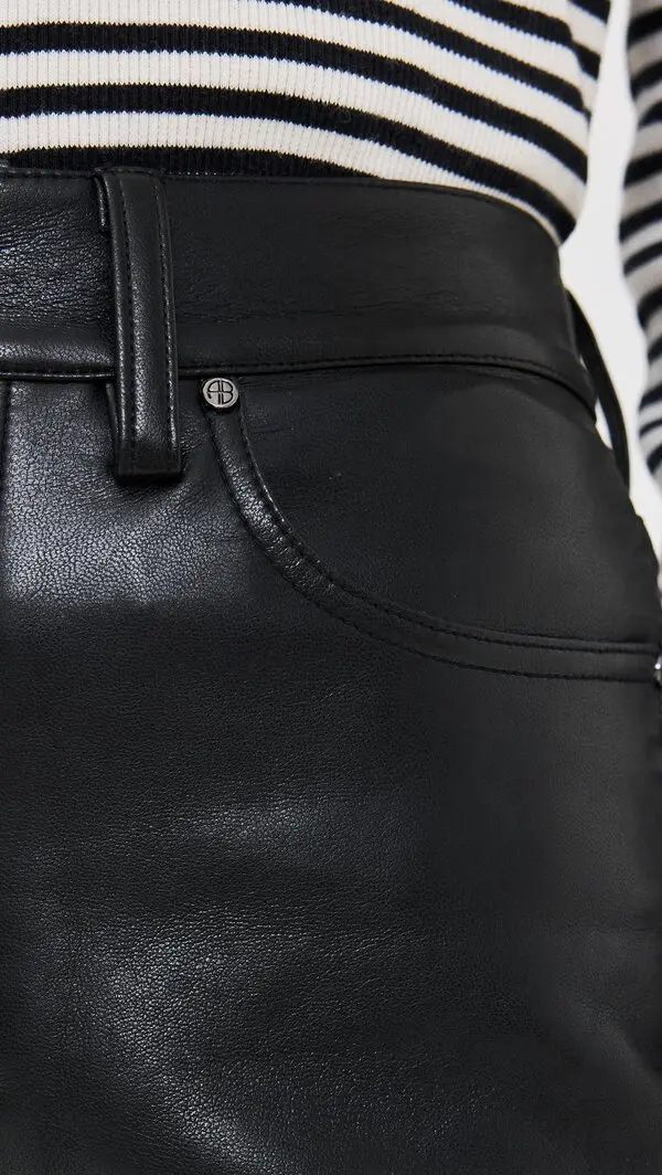 ANINE BING Bruno Pants - Black