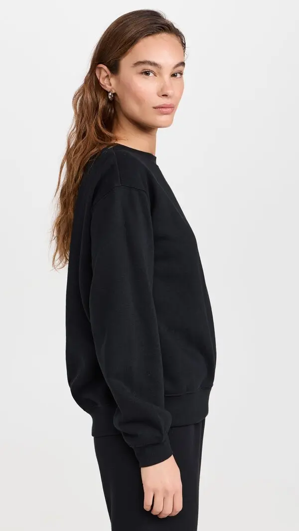 Z Supply Crewneck Fleece Sweatshirt - Black