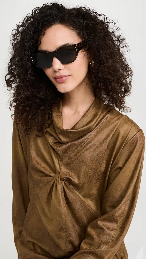 Isabel Marant Narrow Flat Top Sunglasses