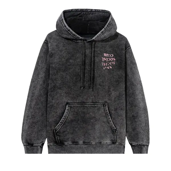 ANTI SOCIAL SOCIAL CLUB Fall Through The Cracks Heather Hoodie - Black