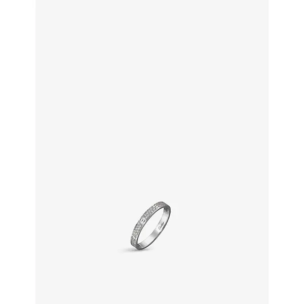 Cartier Love Ring In 18ct White Gold With Diamonds - White Gold Diamond