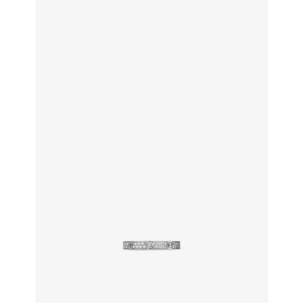 Cartier Love Ring In 18ct White Gold With Diamonds