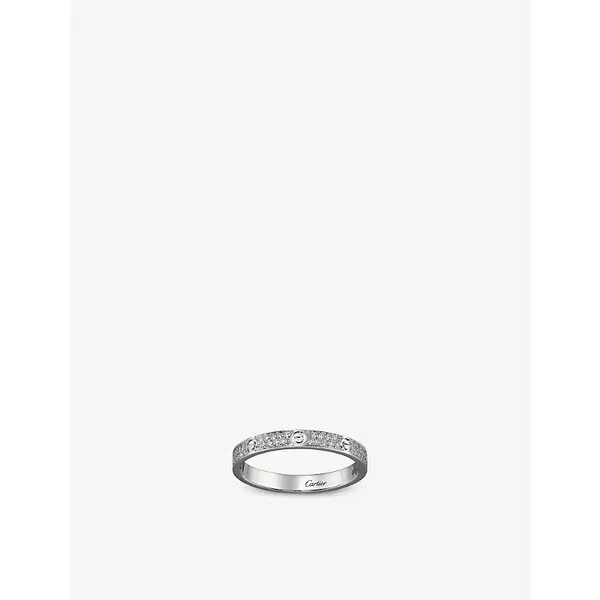 CARTIER Love Small 18ct White-gold And Diamond Wedding Ring - White Gold